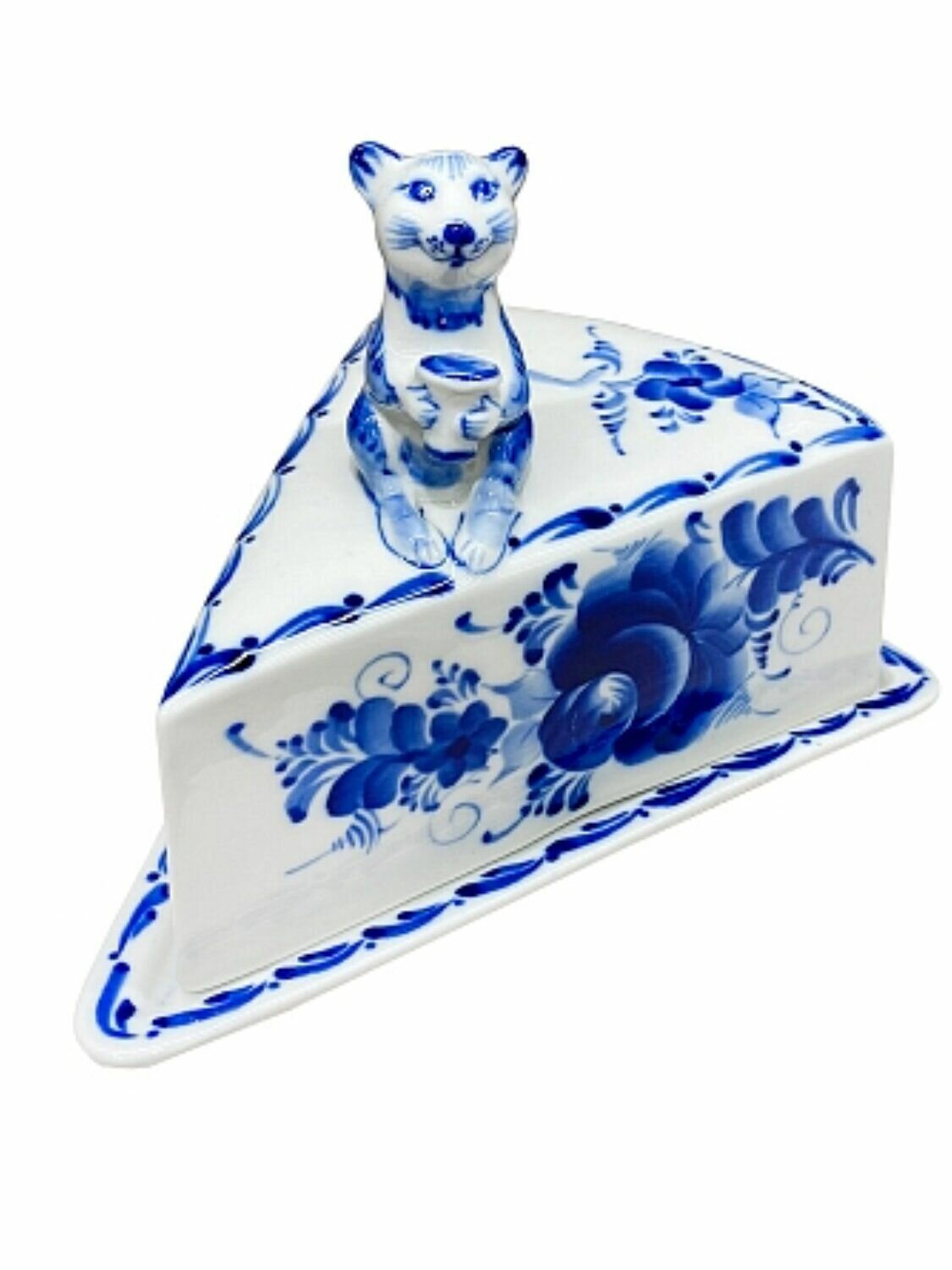 Сырница "Жизнь удалась" (Гжель)