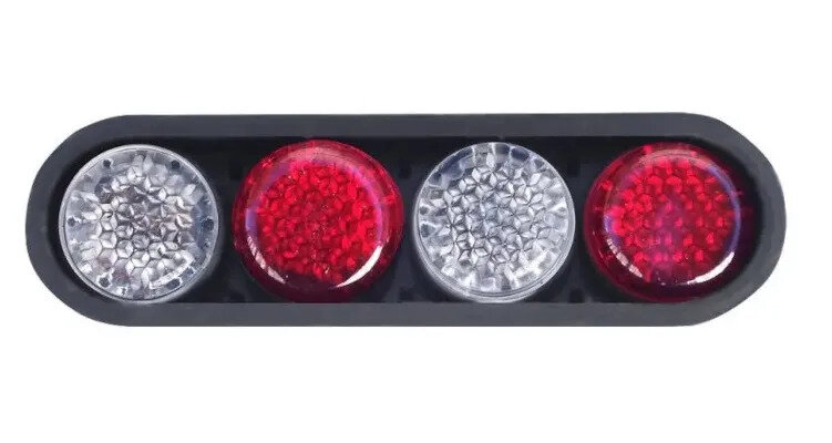 Болты для номерных знаков с катафотом (красный и белый)