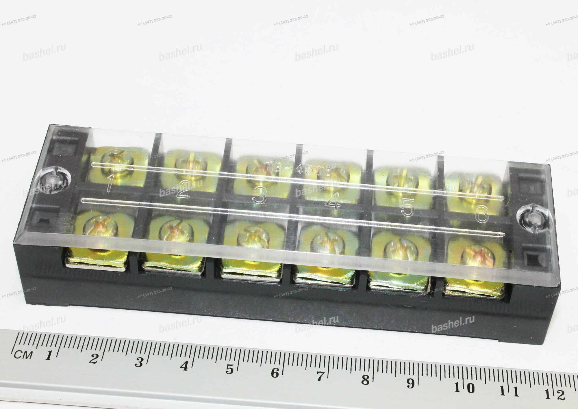 Клеммный терминал TB-4506 до 4кв. мм 45A 6 клеммных пар EKF PROxima, EKF