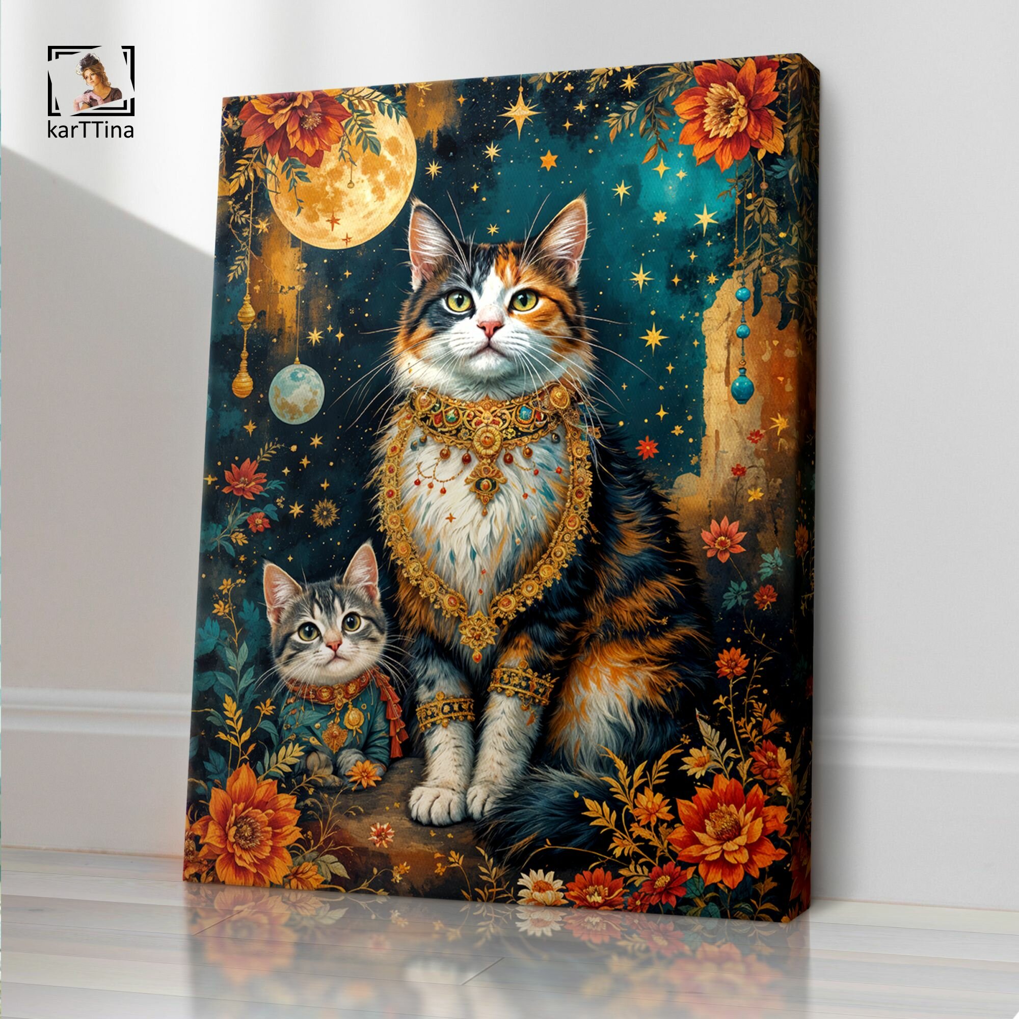 Картина на стену, интерьерная "Мудрая мама" 30х40 см