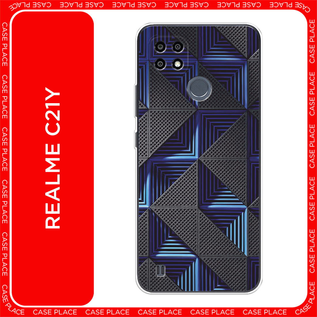 Чехол на Realme C21Y / Реалми C21Y с принтом IBM
