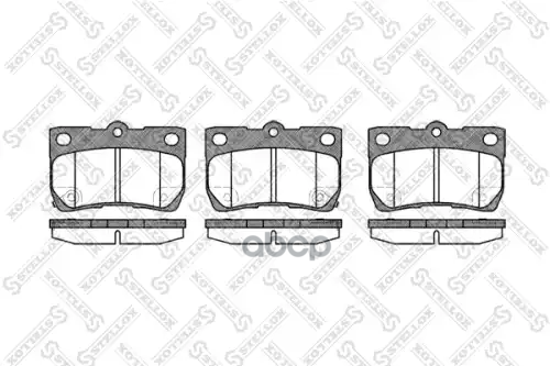 1181 02=FDB4001 [0446622190] ! колодки дисковые з Lexus GS 300/430 05> Stellox арт. 1192002SX