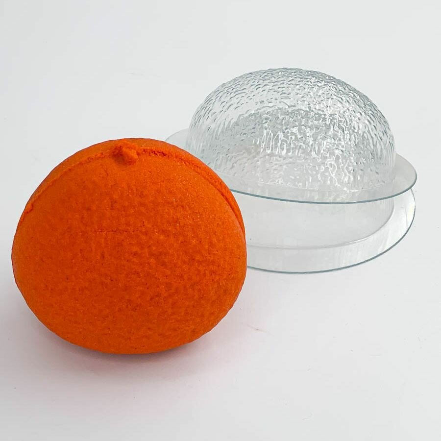 Форма для бомбочки AnyMolds "Мандарин", пластик, прозрачная
