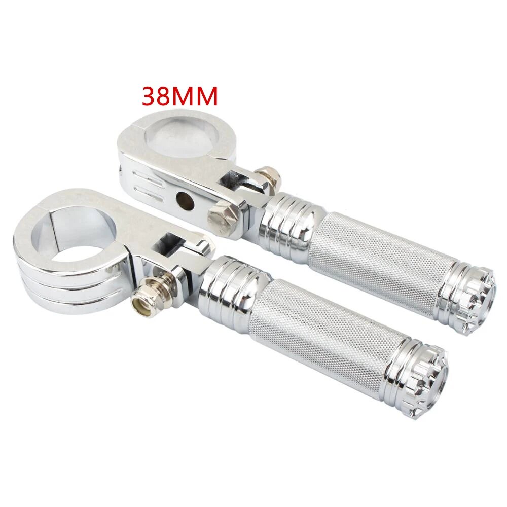 Хромированные подножки для мотоциклов, подножки для шоссе, подножки 32, 38 мм, защита 38mm-K