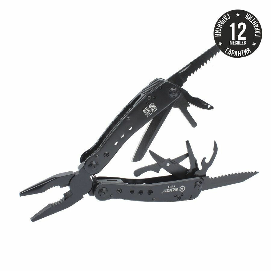 Мультитул Ganzo G201-B (22 в 1) черный
