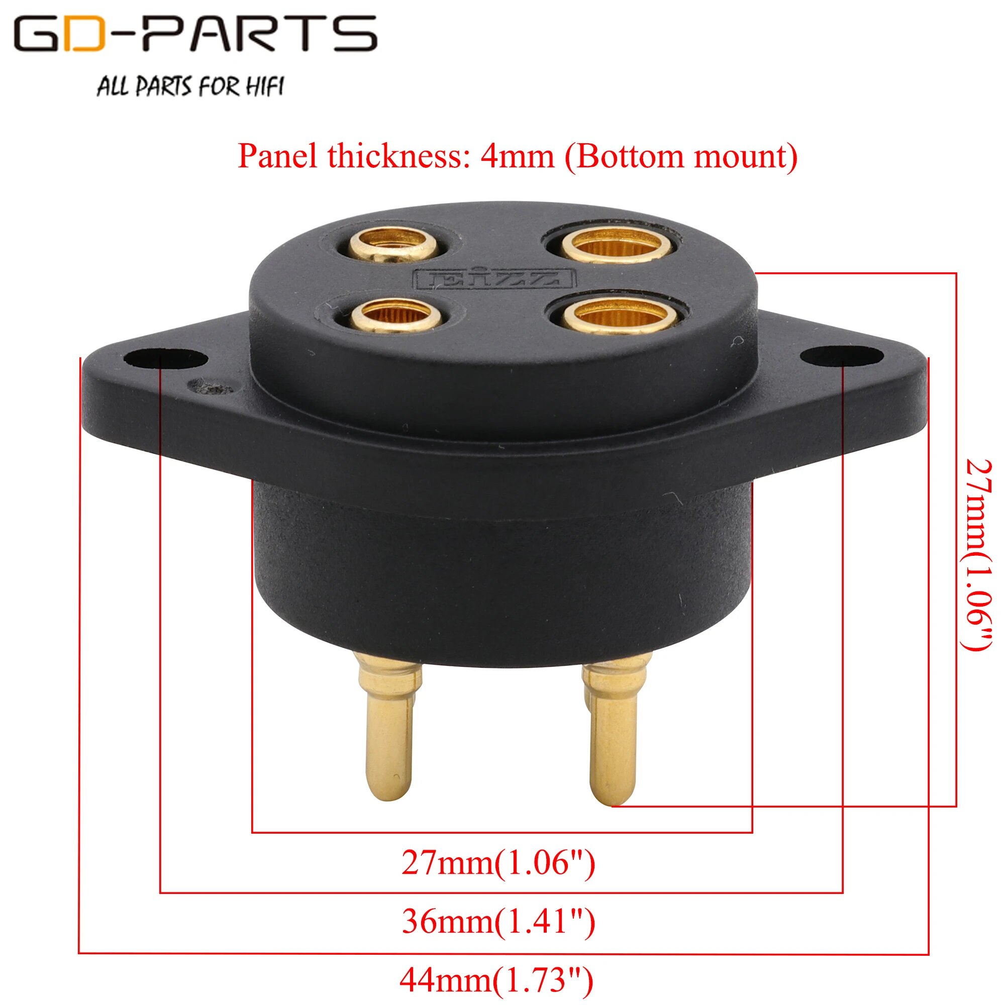 GD-PARTS EZ-4B цоколь для ламп 2A3 300B