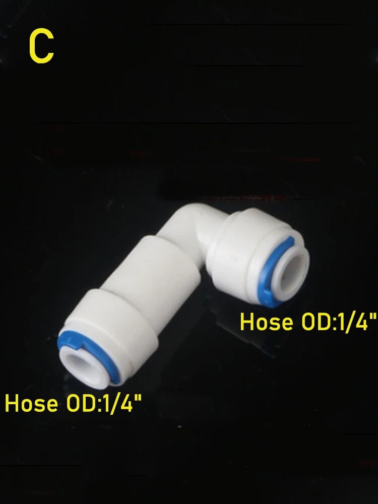 Обратный клапан для воды 1/4' 3/8', пластик C