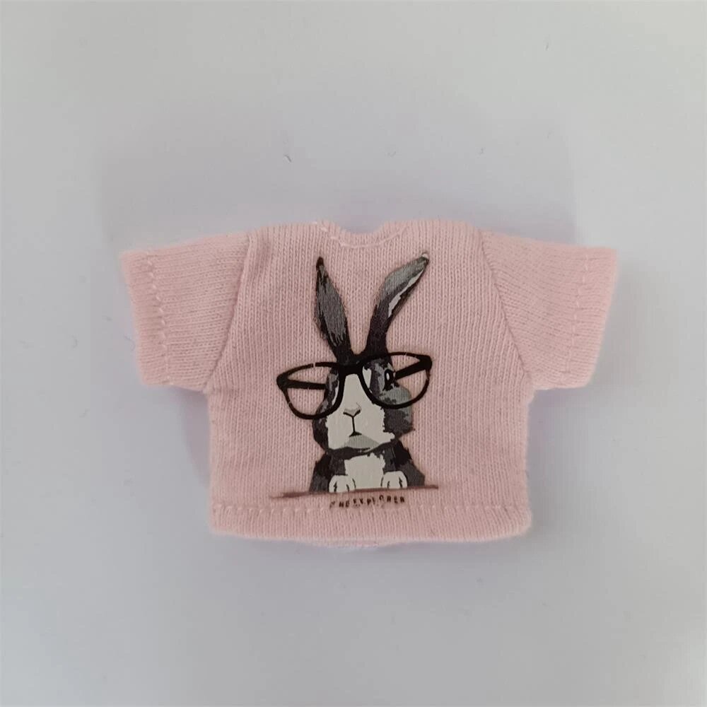 Футболка для кукол OB11 FJ&LUK HOUSE Розовый, style 9