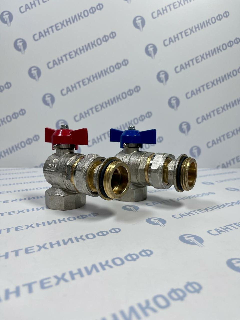 Комплект угловых шаровых кранов с американкой 1"ВР-НР ITAP (2шт.) 298(1")RSK