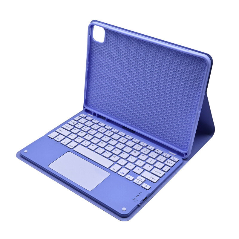 Чехол-клавиатура Neutral, для iPad Pro, кожаный, с сенсорной клавиатурой, фиолетовый