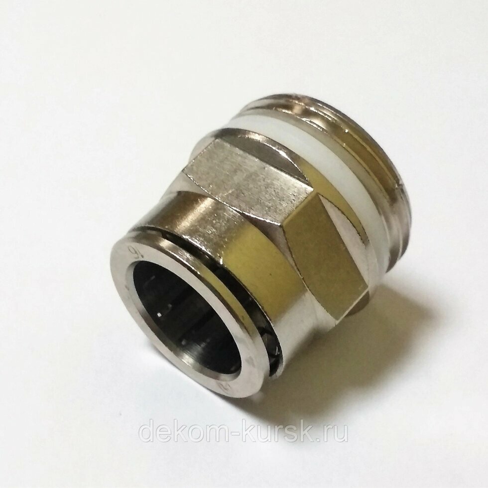 Фитинг пневматический Камоцци цанговый прямой 16мм 3/4" Camozzi S6510