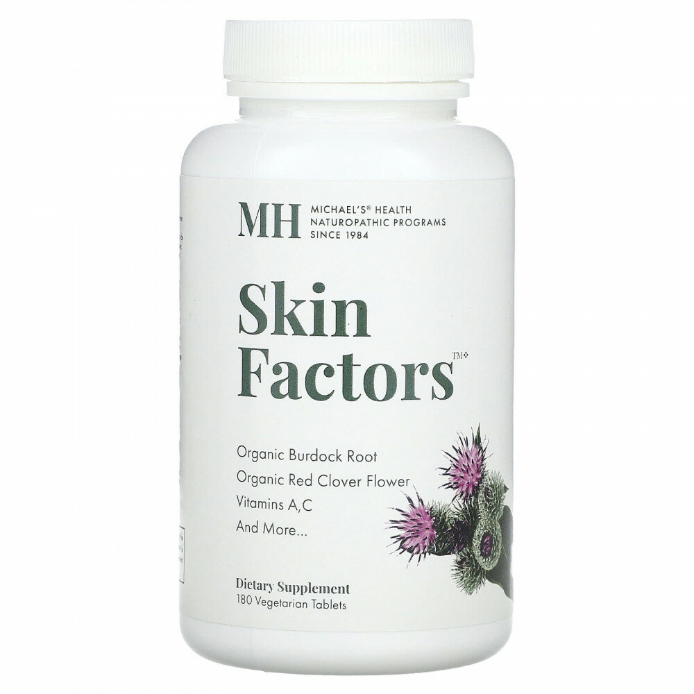 Michael's Health, Skin Factors, 180 вегетарианских таблеток