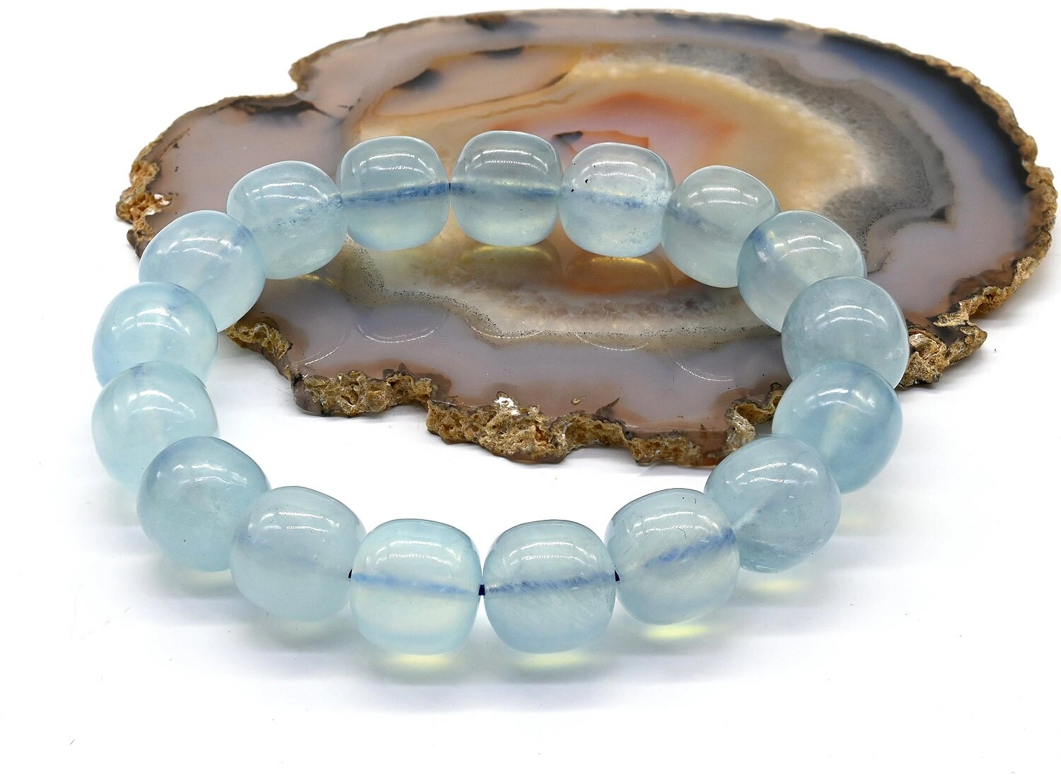 Браслет, аквамарин