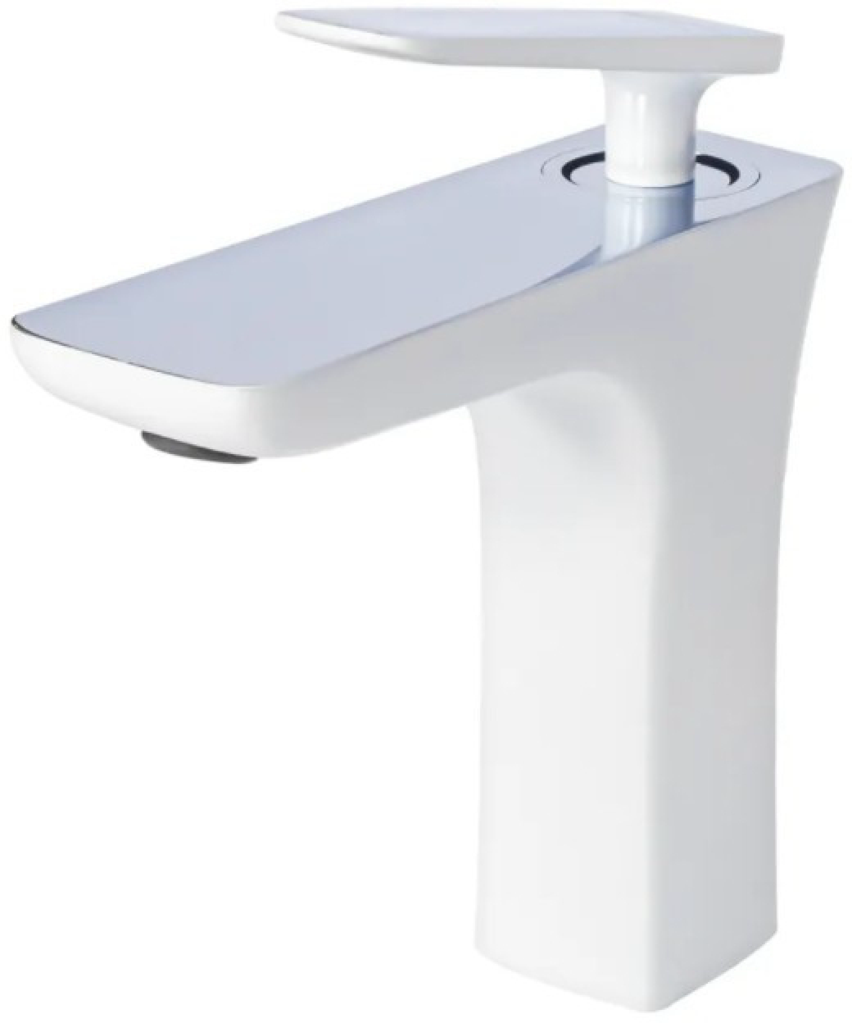 Cмеситель для раковины Grocenberg GB1001N Белый хром, стандартный, керамический картридж