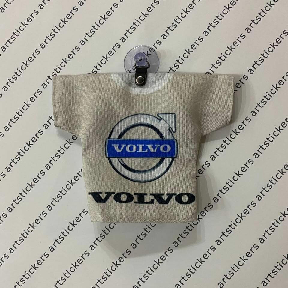 Вымпел футболка VOLVO, размер 14х17см, двусторонний на присоске, ткань, аксессуар для авто