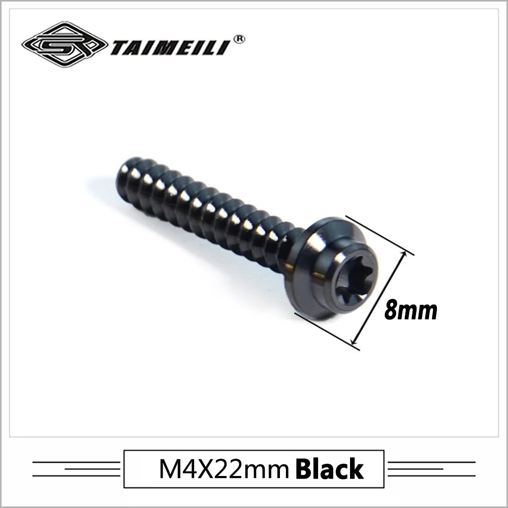 Болты TAIMEILI T2 титановые самонарезающие M4x22 мм 5x25 мм M4x22mmblack head8