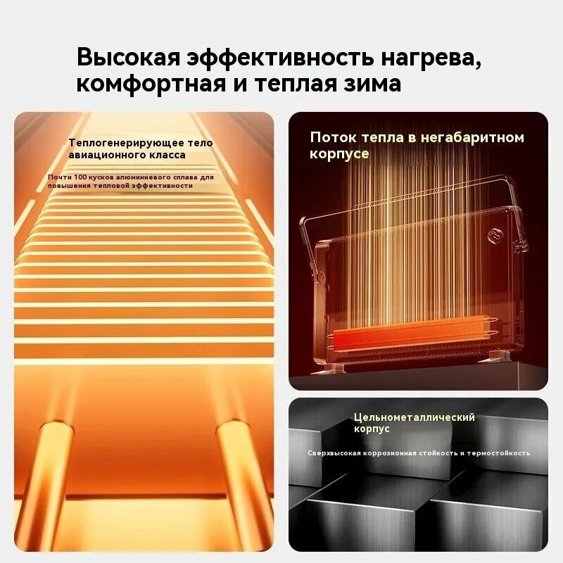 Обогреватель Midea Hdt22Tl, белый, напольный, монолитный нагревательный элемент, 2200Вт — фото 1