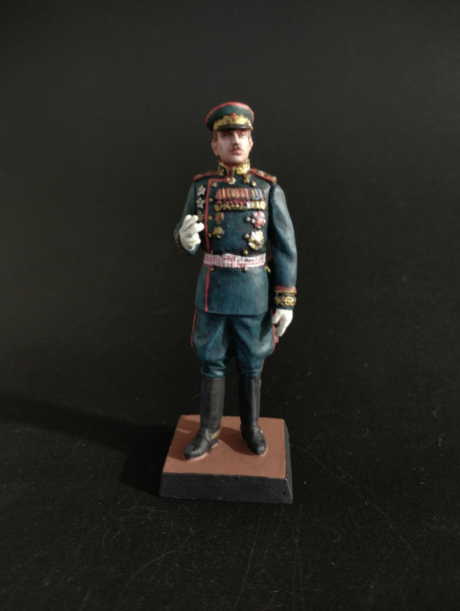 Коллекционная фигурка “Маршал Победы Говоров” — олово, 7.5 см, ручная роспись