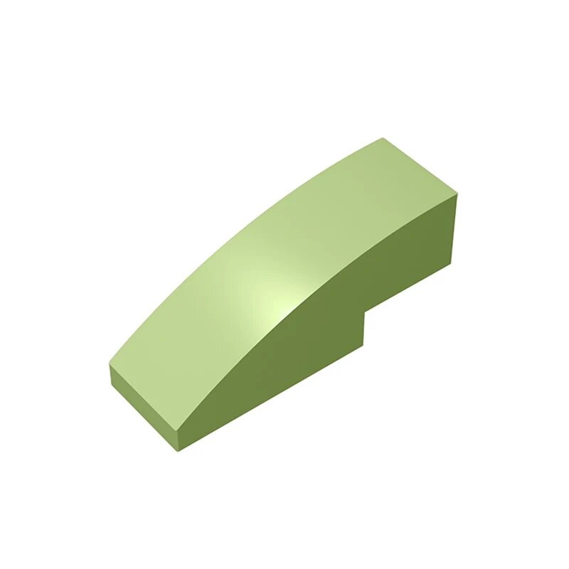 Gobricks 10 шт. собирает 50950 3x1 изогнутый косой кирпич, строительные блоки, кирпичи, объемная модель города, классическая игрушка для мальчиков и девочек, детский подарок