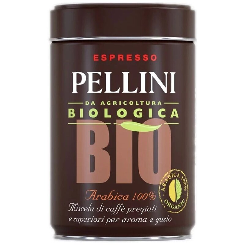 Кофе PELLINI TOP BIO молотый /жесть/ 250г