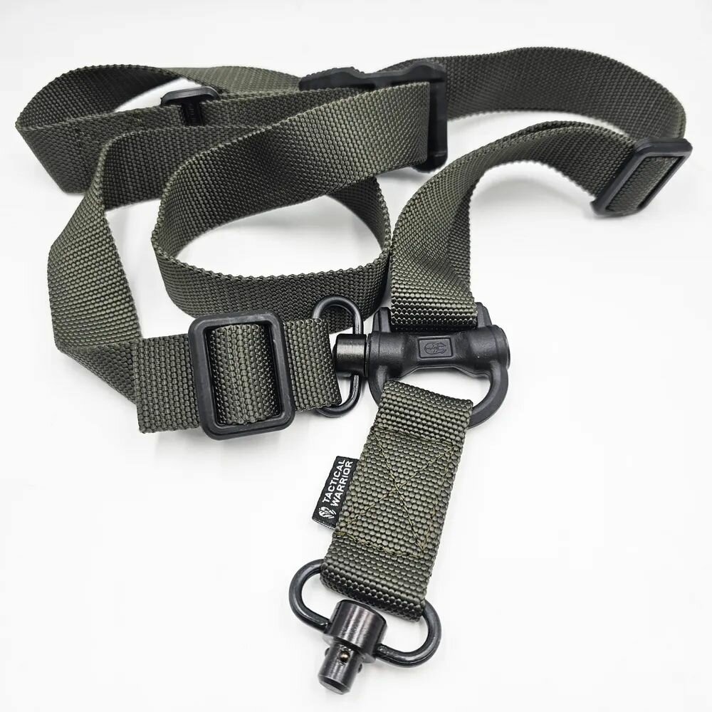 Ремень MS4- с двумя QD антабками Tactical Warrior тактический, Олива