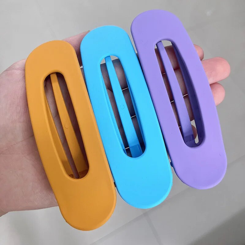 Большие матовые зажимы для волос корейского производства 3pcs C5