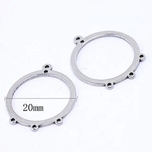 Подвески для сережек из нержавеющей стали Onwear 20mm round