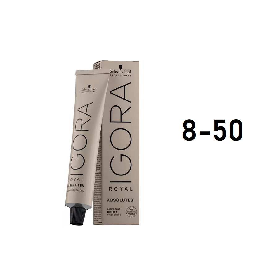 Schwarzkopf Professional Schwarzkopf Igora Royal 8-50 - Перманентный краситель светлый русый золотистый натуральный 60 мл