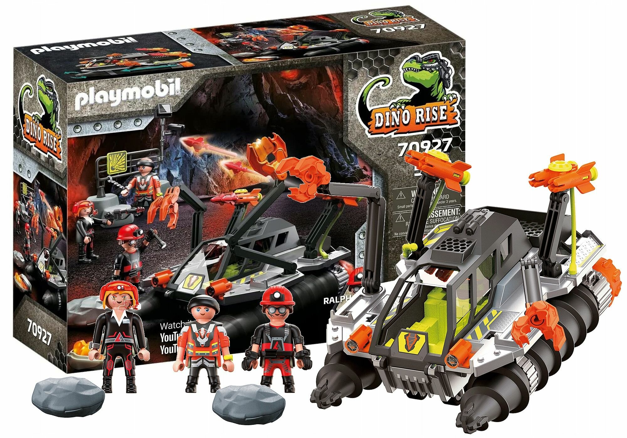 Конструктор Playmobil Dino Rise - Компания Комета Экипаж буровой машины - Плеймобиль Динозавры 70927