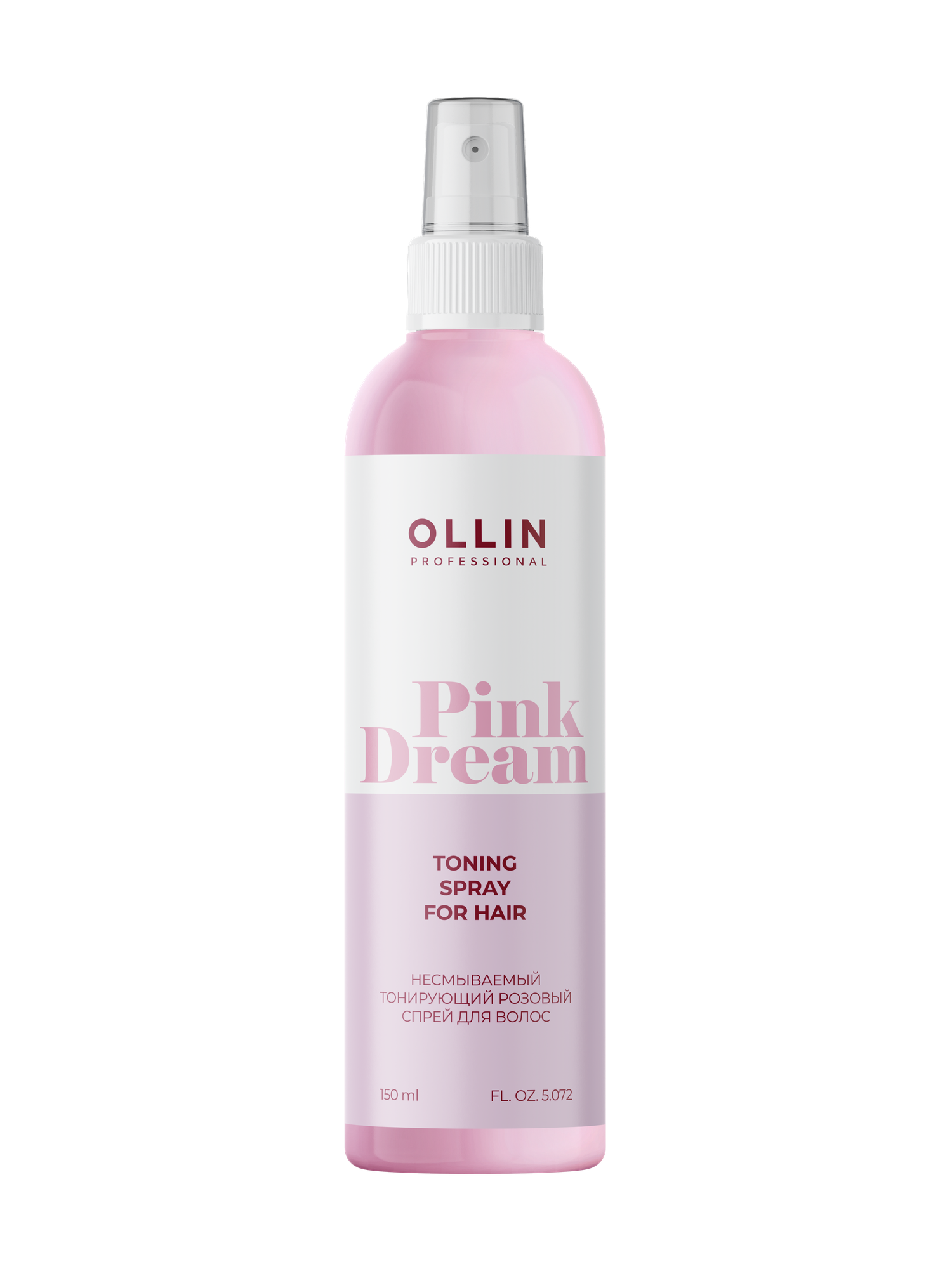 Ollin, Тонирующий розовый спрей для волос PINK DREAM, 150 мл