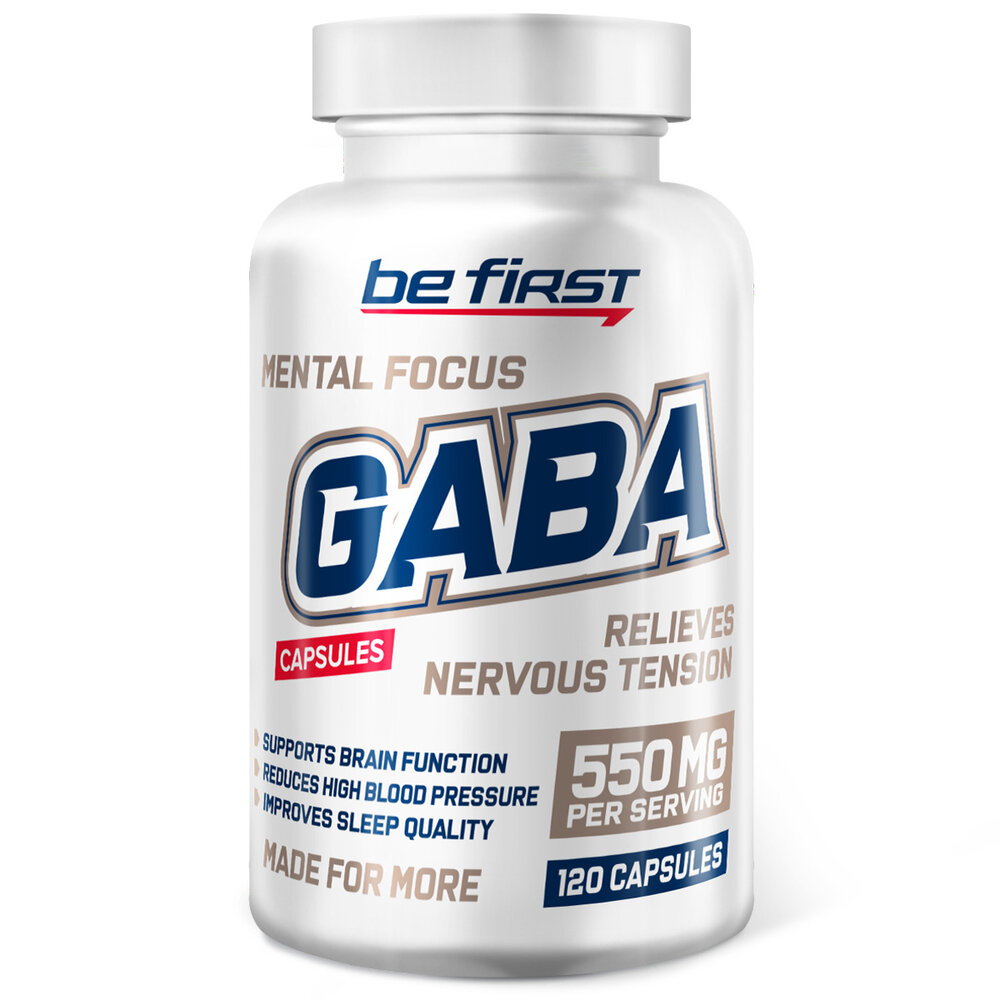 Гамма-аминомасляная кислота Be First GABA Capsules - 120 капсул