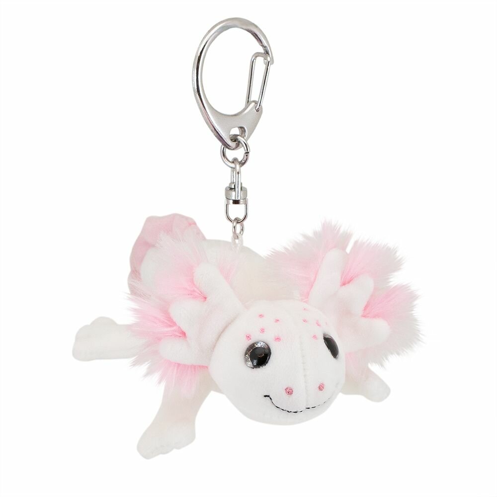 Игрушка мягкая Orange Брелок Аксолотль белый 16 см