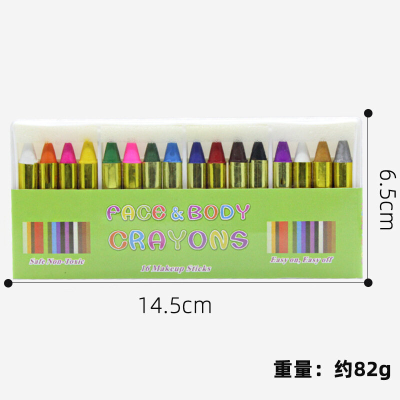 Набор цветных карандашей, для лица, 16 цветов