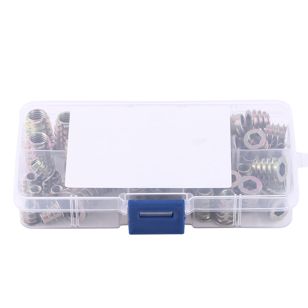 50 шт. резьбовых гаек с шестигранным приводом из цинкового сплава, ввинчивающихся в винты M4/M5/M6/M8/M10.