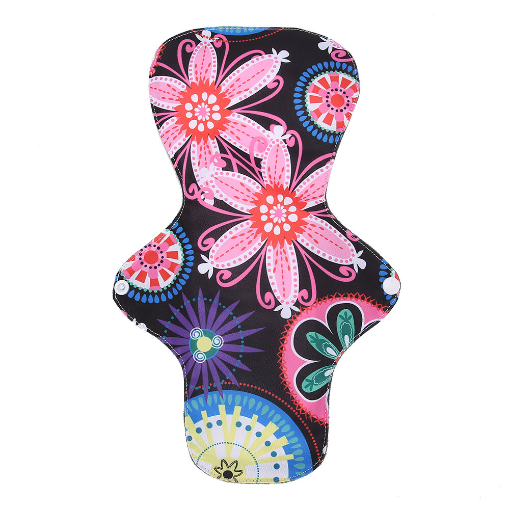 Многоразовая удлиненная менструальная прокладка из бамбукового угля (длина 33 см) #5