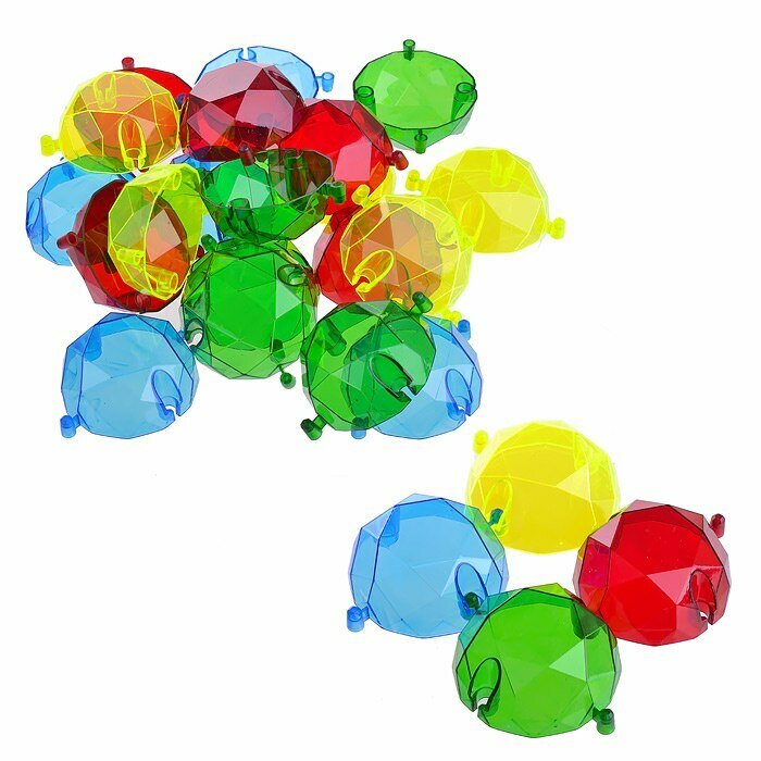 Напольная мозаика Нордпласт Бриллиант (прозрачная, 20 шт. в пакете) (789)