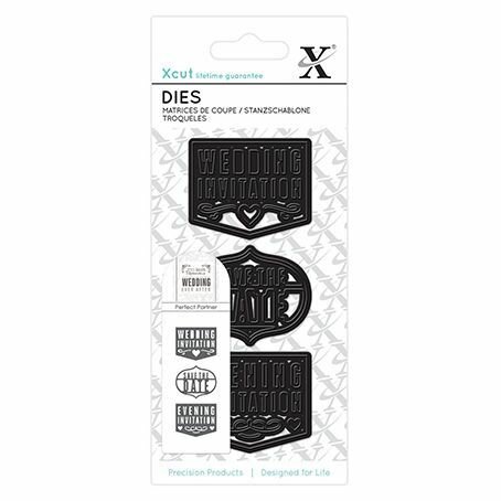 Набор ножей docrafts "Xcut", Свадебные приглашения, маленькие, для вырубки, 3 шт