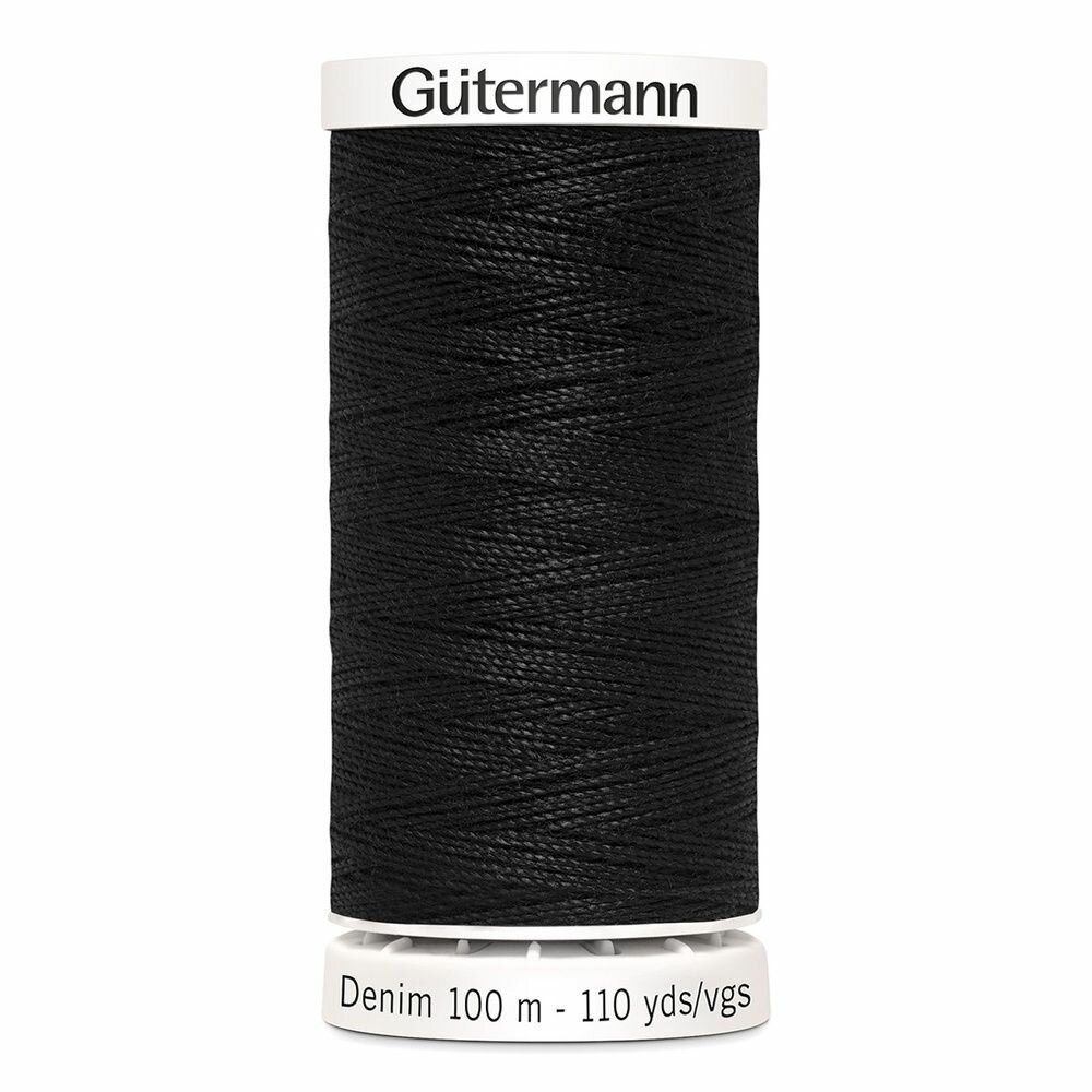 Джинсовая нить Gutermann Denim 50/100 м цвет 1000, 5 шт (6)