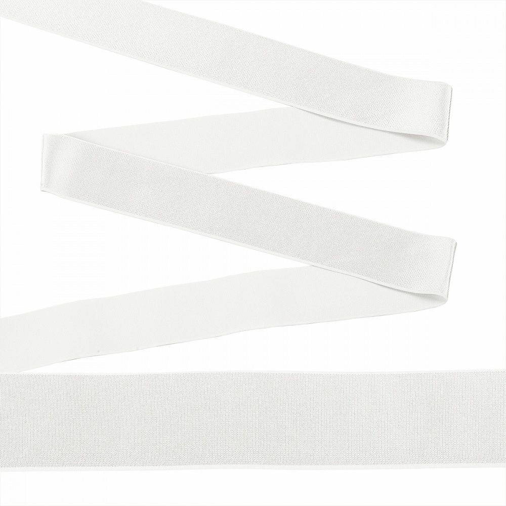 Резинка бельевая TBY для мужских трусов и боксеров, цвет белый, 40 мм, упаковка 25 м