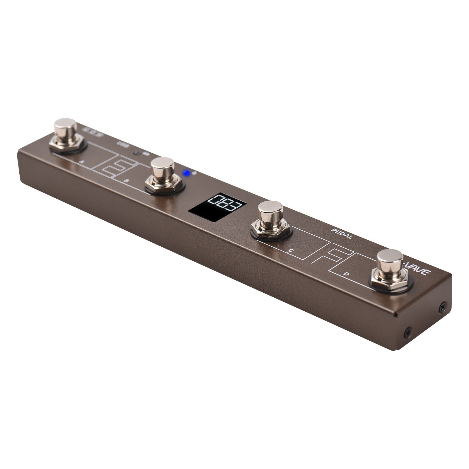 Беспроводной MIDI-контроллер с педалью, оснащенный интеллектуальным приложением и цифровым дисплеем, заряжаемый, сроком работы батареи 12ч, адаптером TRS-MIDI и портативным дизайном