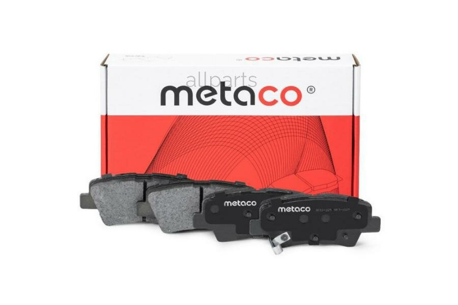 METACO 3010-225 Колодки тормозные задние дисковые к-кт