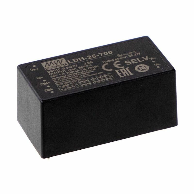 Модульный преобразователь DC-DC Mean Well LDH-25-700, напряжение 36 В