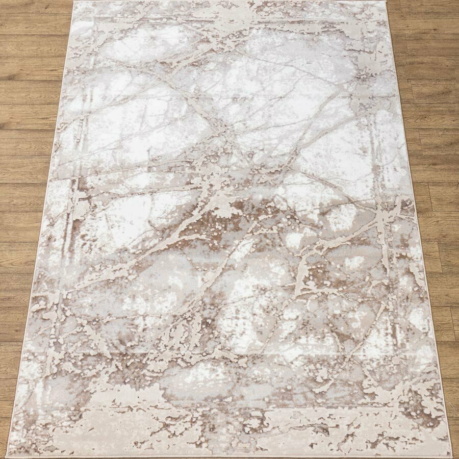 Ковер, Прямой, Бежевый, Коричневый, Серый, Современный, Абстрактный, на пол, в гостиную, спальню, в ассортименте (150 см. на 230 см.)