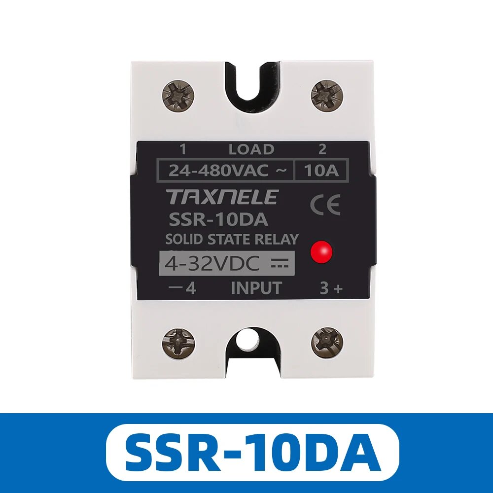 TAXNELE SSR-10DA, твердотельное реле 24-480VAC 10A