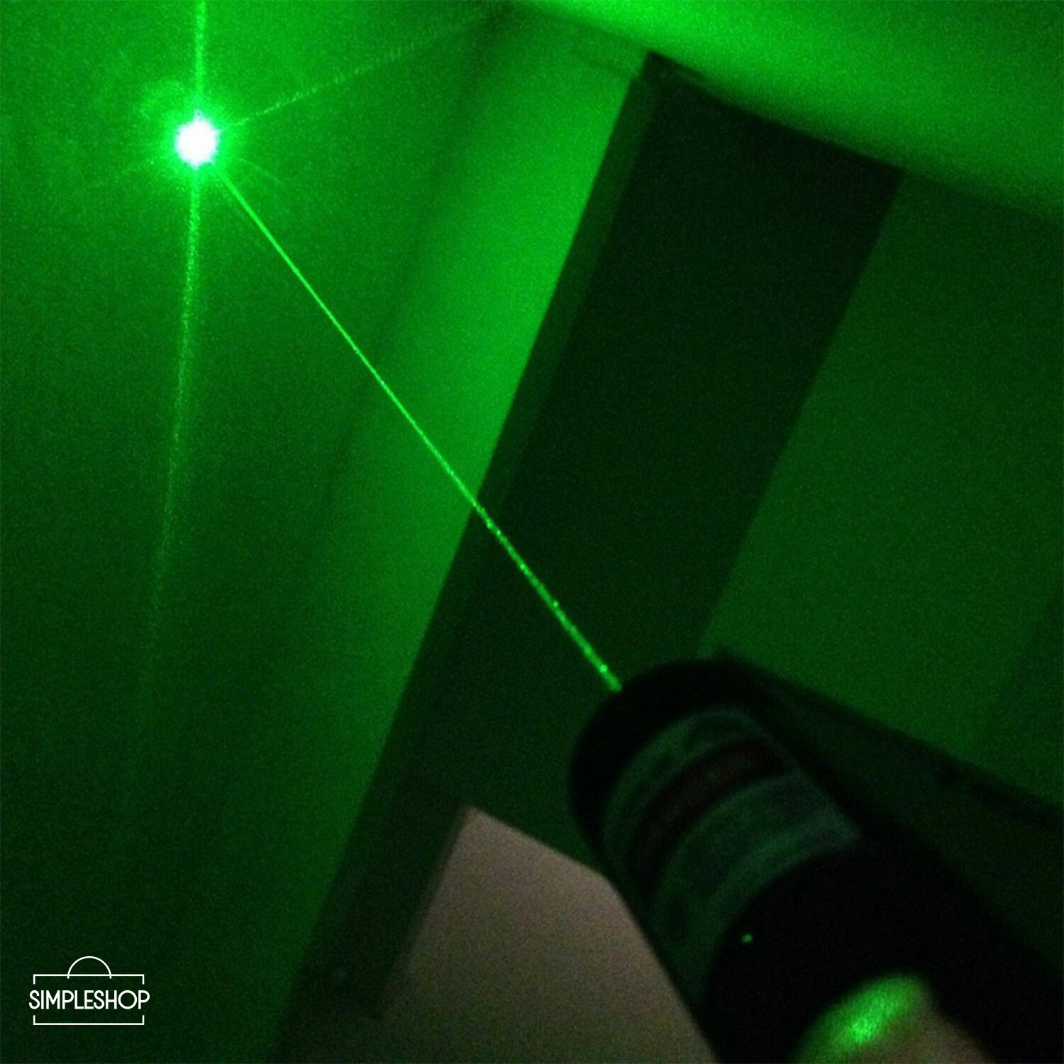 Лазерная Указка Мощная, Обжигающая На Аккумуляторе С Насадками, Диммером Луч Для Учителя, Презентаций, Конференций/ Лазер Для Подачи Сигнала И Туризма1 шт.=v=