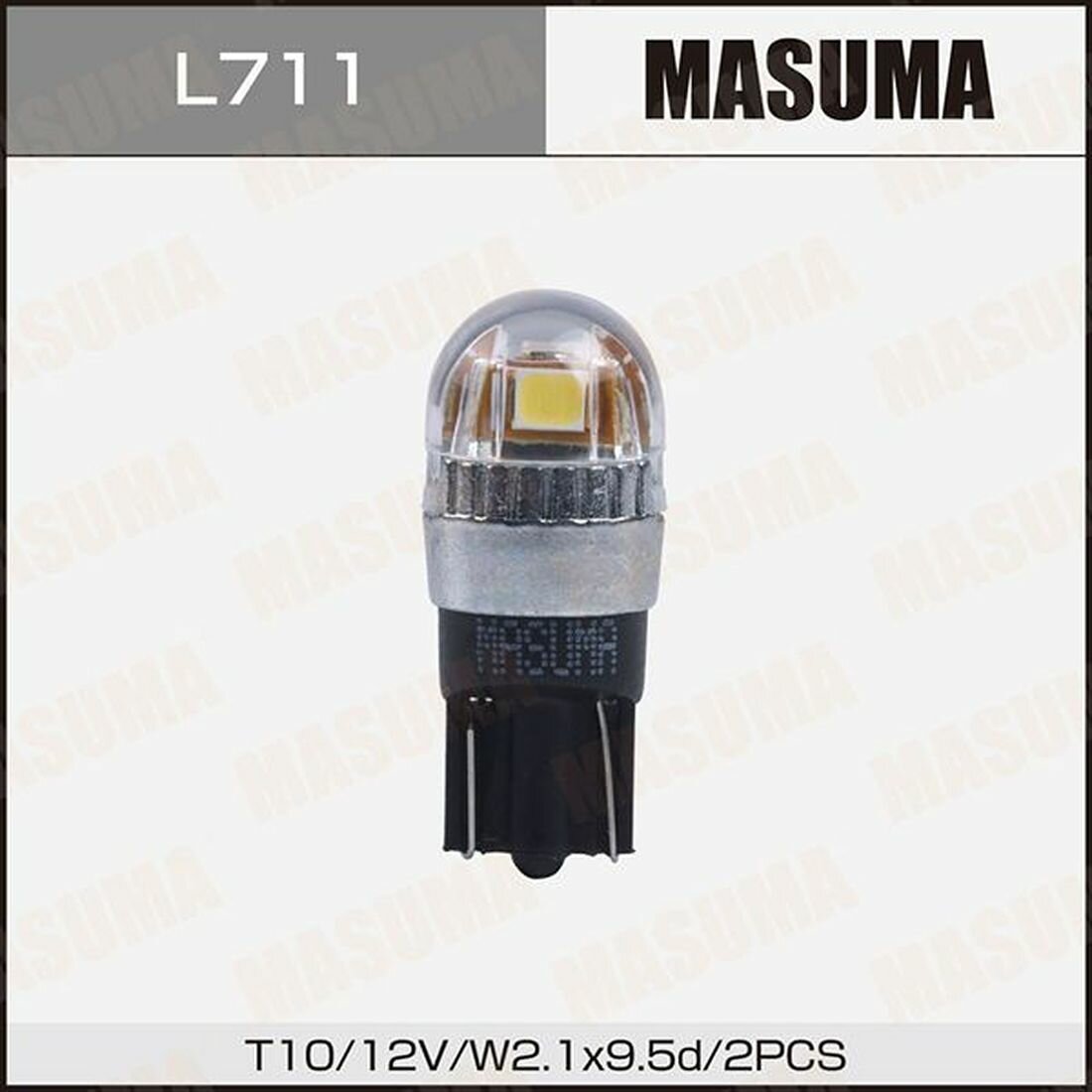 Лампы светодиодные Masuma LED T10 12V/5W SMD 1-2W (комплект 2шт)