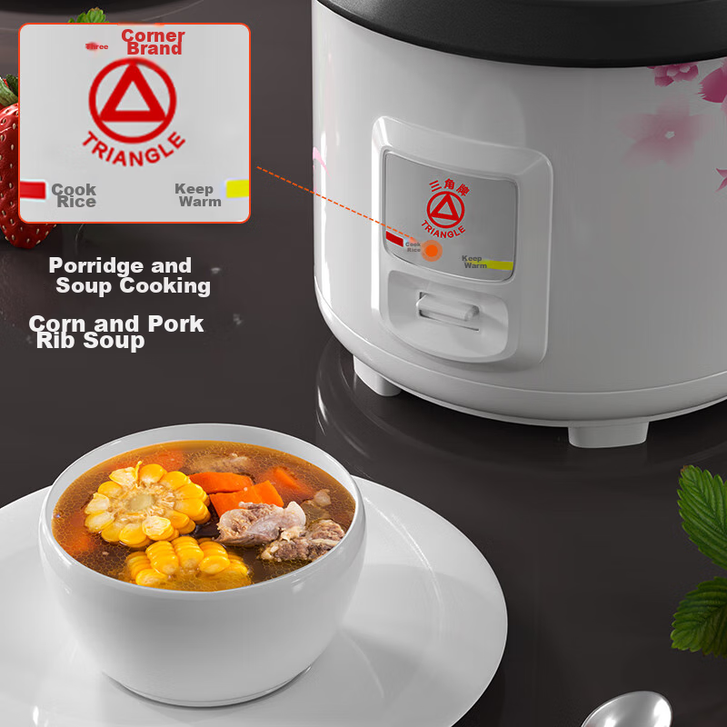 Triangle Brand (Triangle) Rice Cooker, Mini Household Rice Cooker 1.5L, Rice Cooking Pot, Electric Cooker for Student Dormitory, for 1 Person, TG-Z15X18J