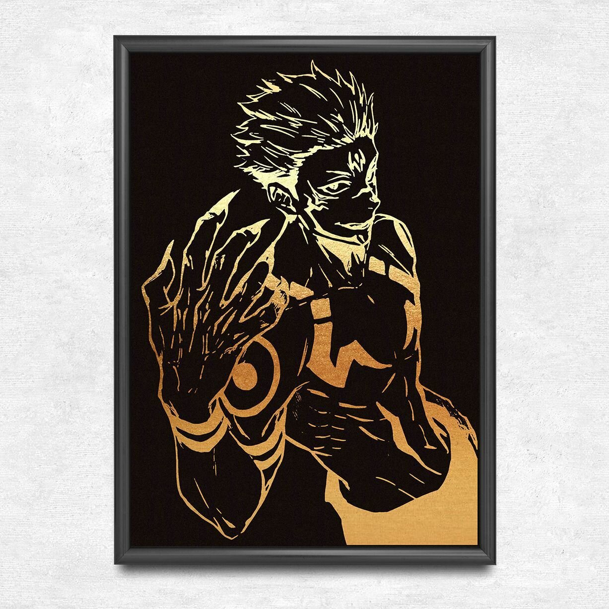 Постер на стену по аниме Магическая битва / Плакат интерьерный Sorcery Fight