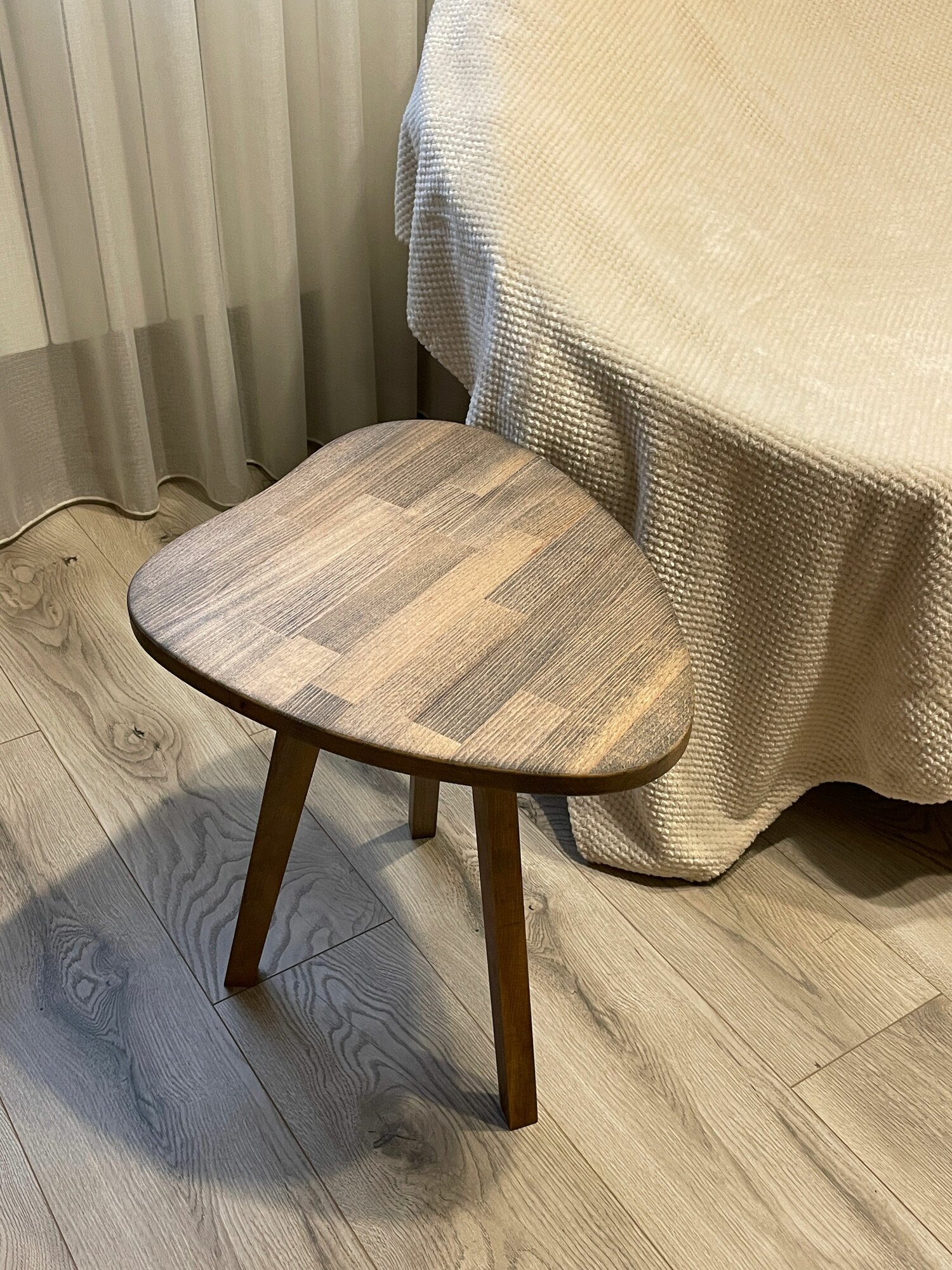 Журнальный столик ArtLab Aurora "Neo №2", натуральное дерево, темный