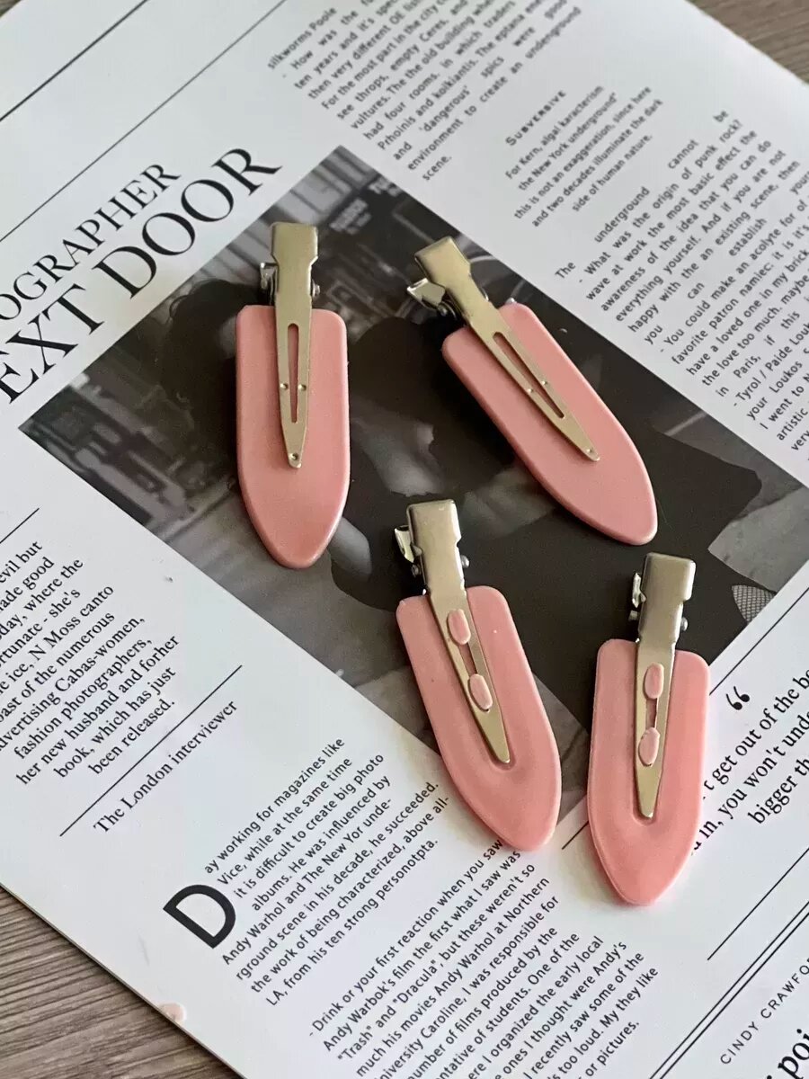 Зажимы для волос парикмахерские 4 шт Заколки